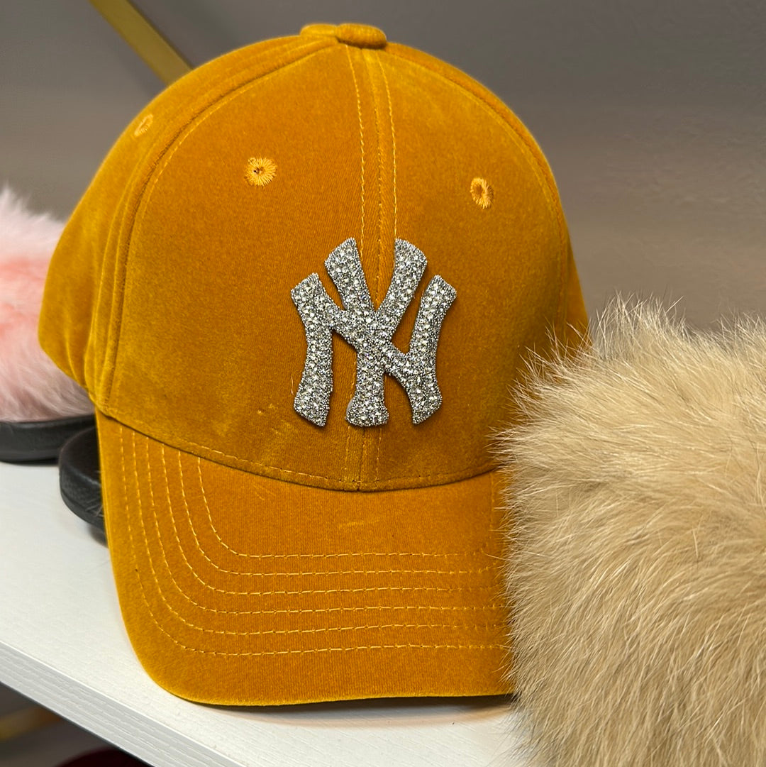 Fitted Cap - NY - mustard yellow – Fluffiyou